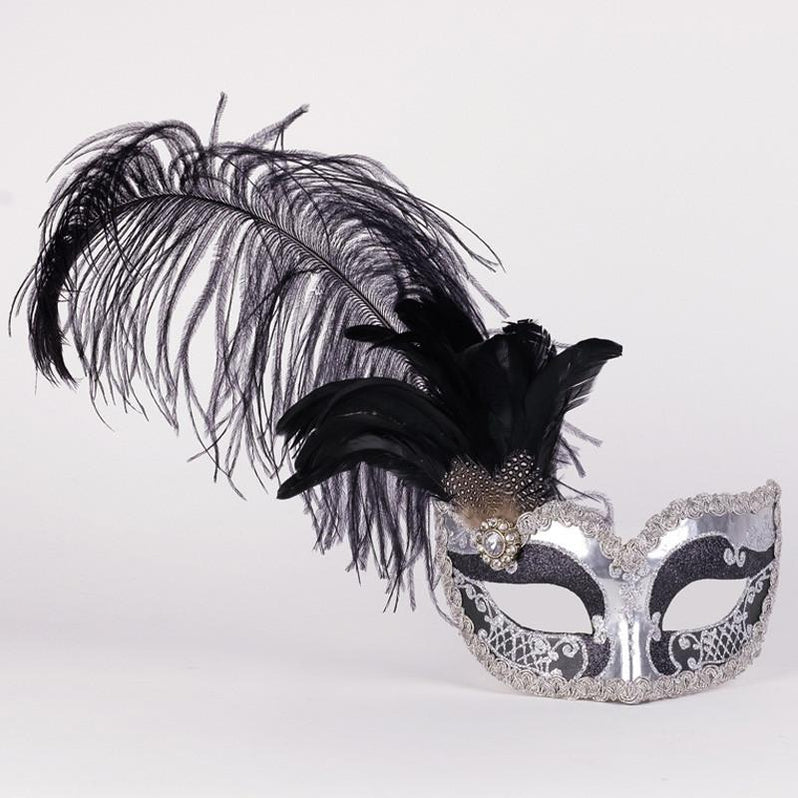 Silver Masquerade Masks - Silver Venetian Masks | VIVO Masks