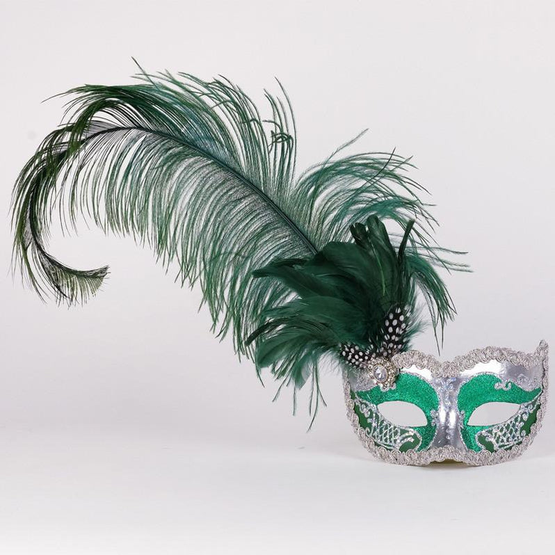 Green Masquerade Masks - Green Venetian Masks | VIVO Masks
