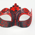 Colombina Stella Red/Black Masquerade Mask | VIVO Masks