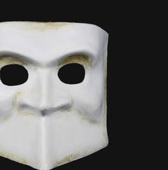 Bauta White Cera Masquerade Mask | VIVO Masks