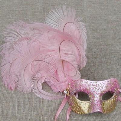Colombina Cloud Pink Masquerade Mask | VIVO Masks