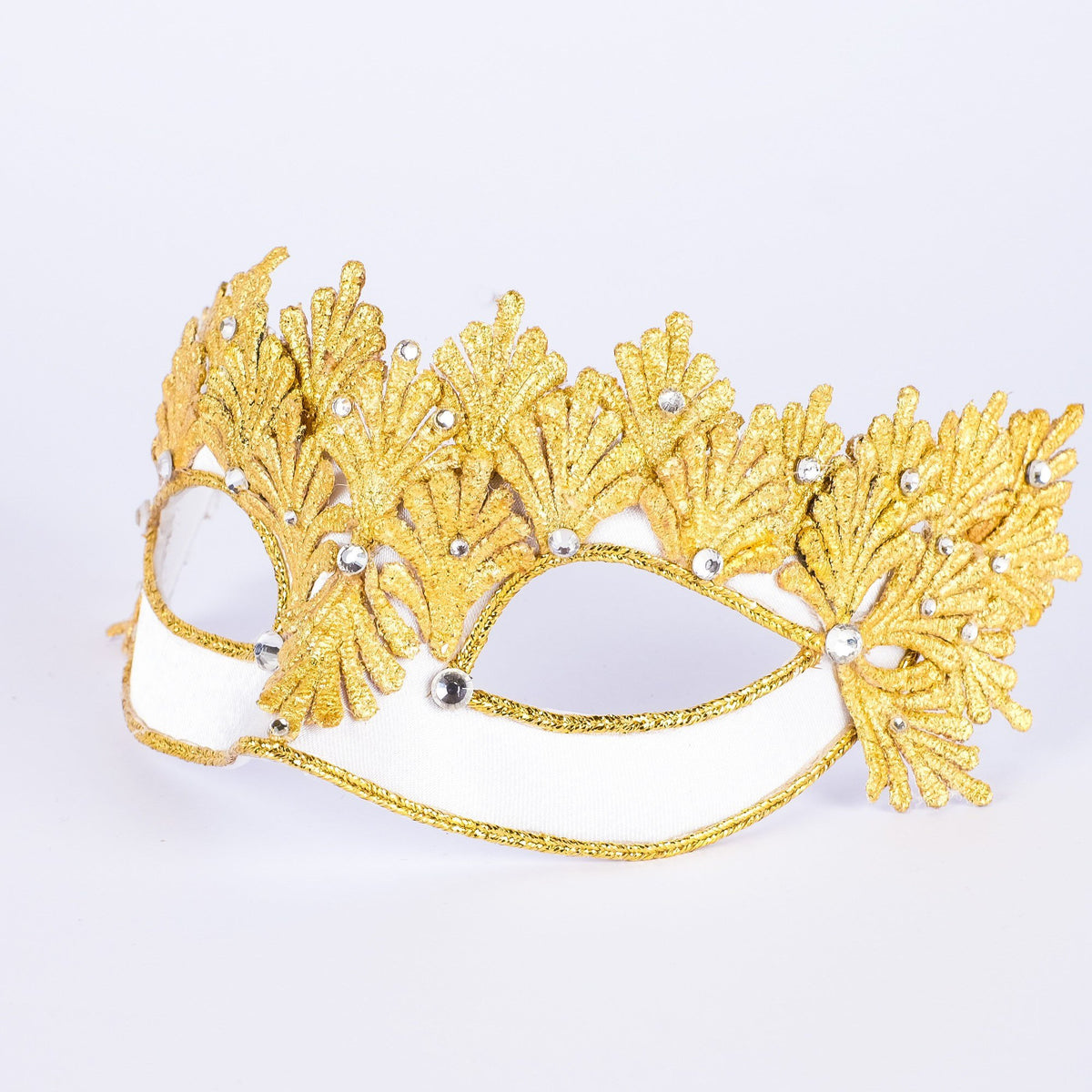White Masquerade Masks - White Venetian Masks | VIVO Masks