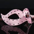 Colombina Pois Pink Masquerade Mask | VIVO Masks