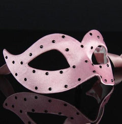 Colombina Pois Pink Masquerade Mask | VIVO Masks