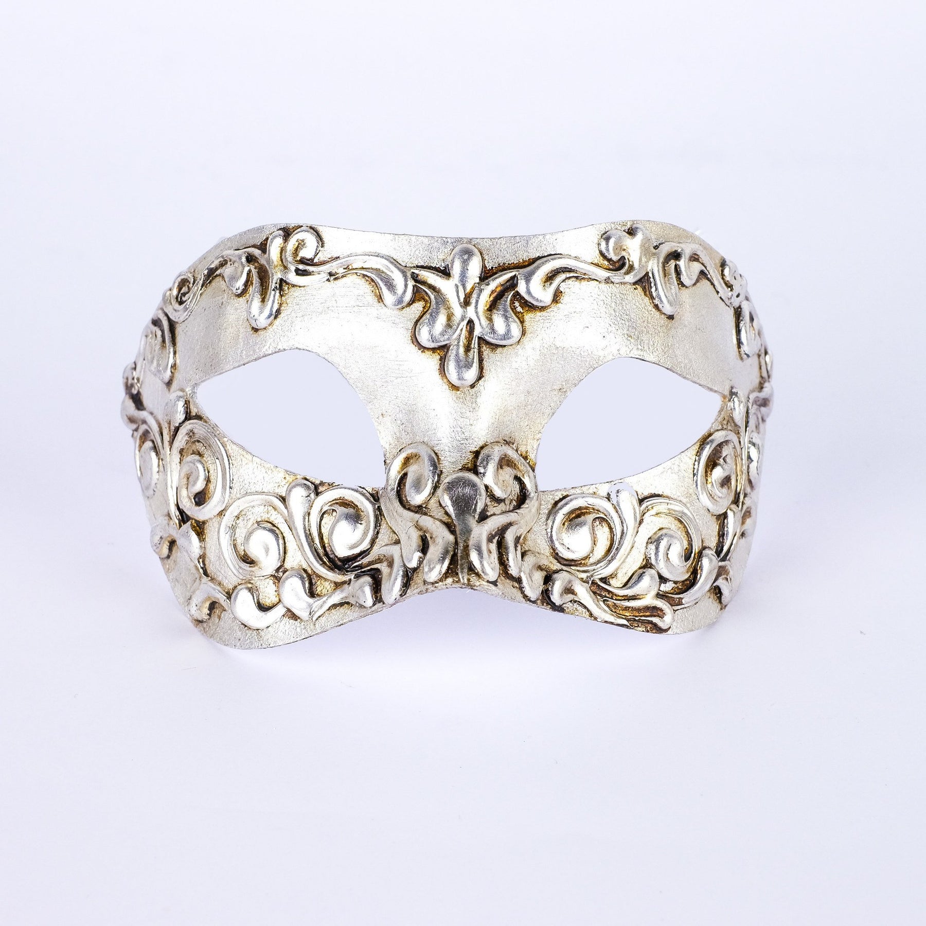 Silver Masquerade Masks - Silver Venetian Masks | VIVO Masks