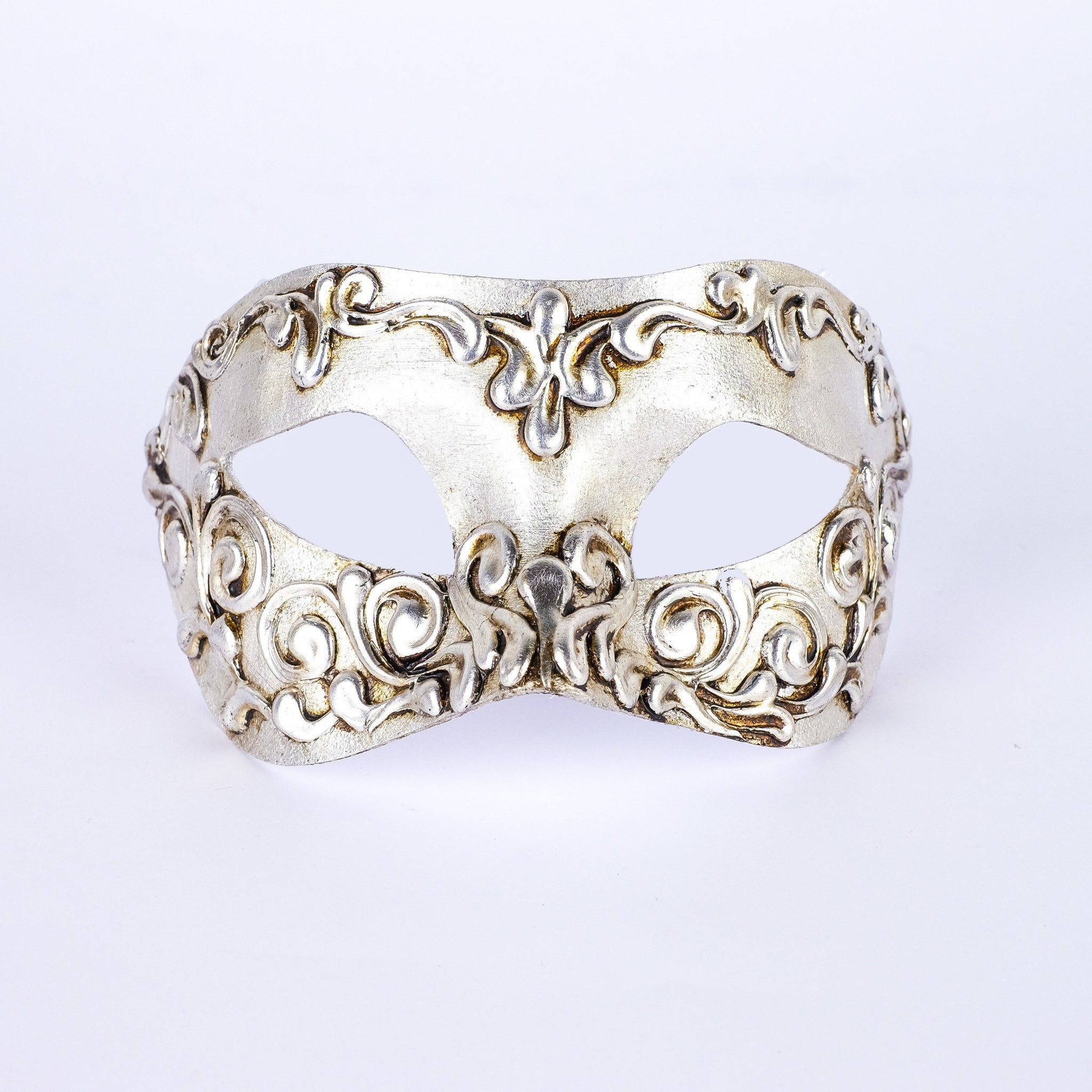 Silver Masquerade Masks - Silver Venetian Masks | VIVO Masks