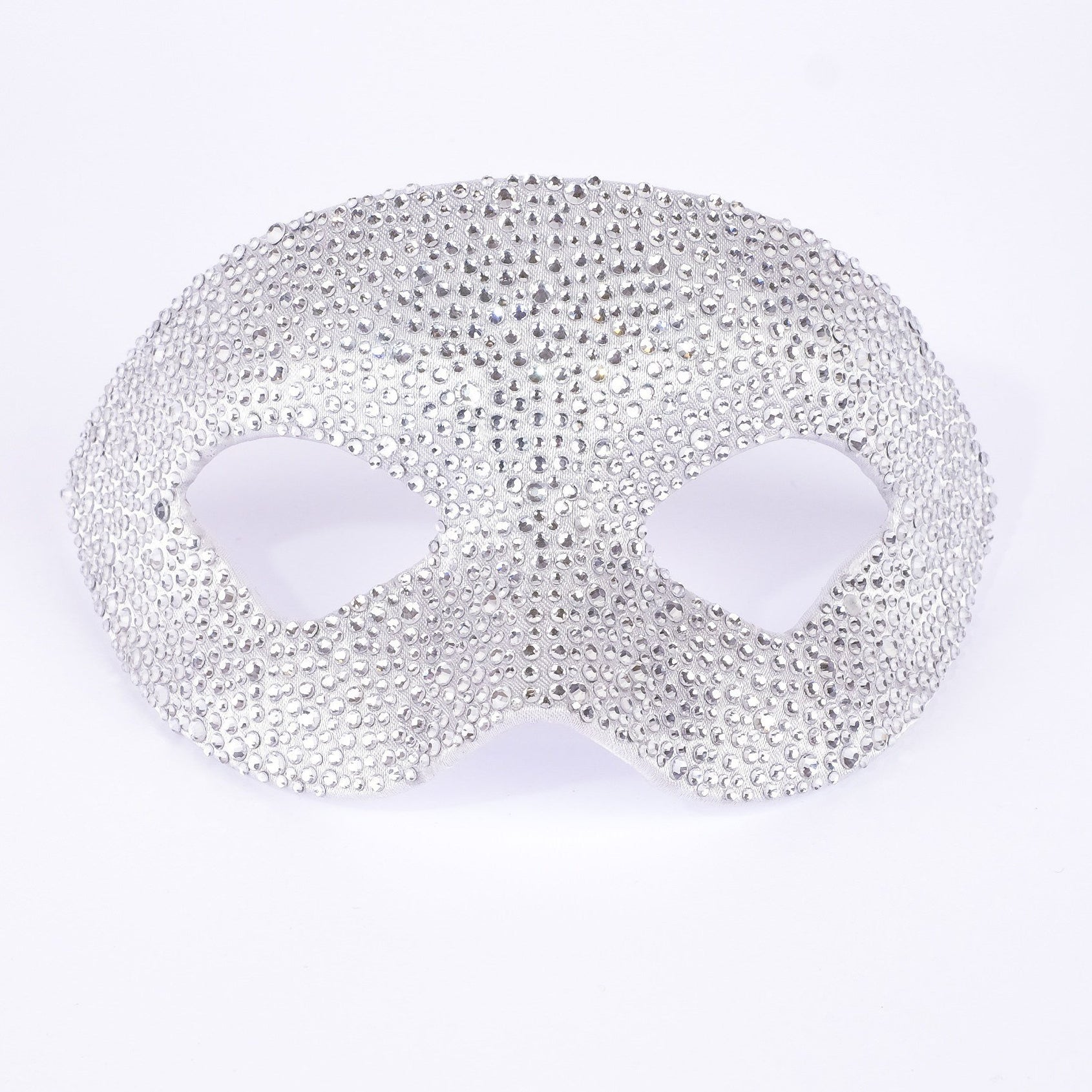Estro Strass Silver Masquerade Mask | VIVO Masks