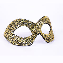 Hero Strass Gold Black Masquerade Mask | VIVO Masks