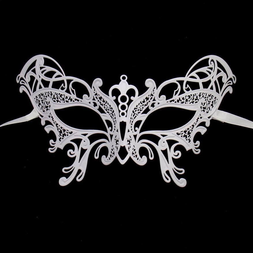 Pipistrello White Masquerade Mask | VIVO Masks
