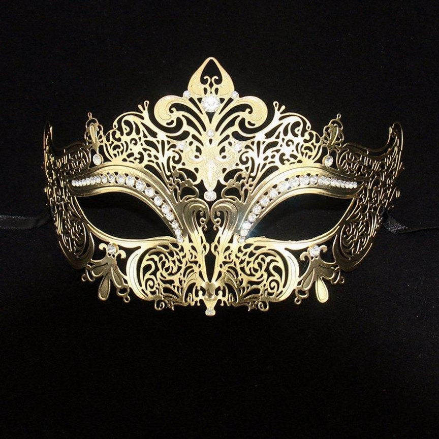 Gold Masquerade Masks - Gold Venetian Masks | VIVO Masks