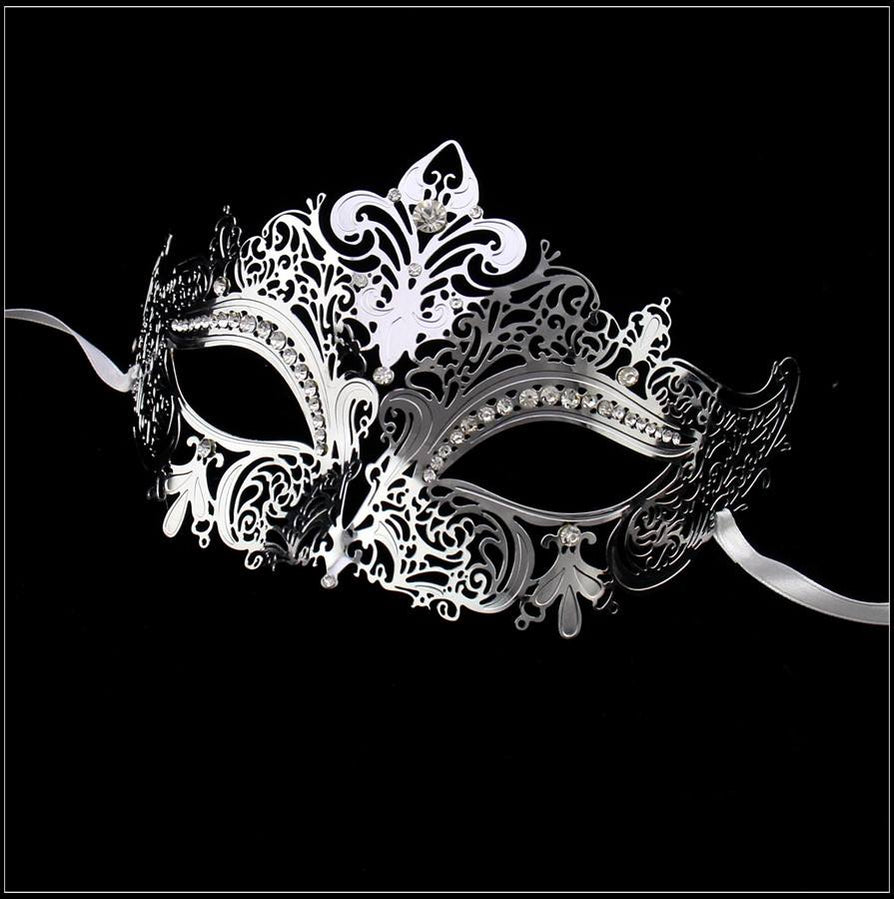 Silver Masquerade Masks - Silver Venetian Masks | VIVO Masks