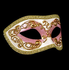 Colombina Occhi Pink Masquerade Mask | VIVO Masks