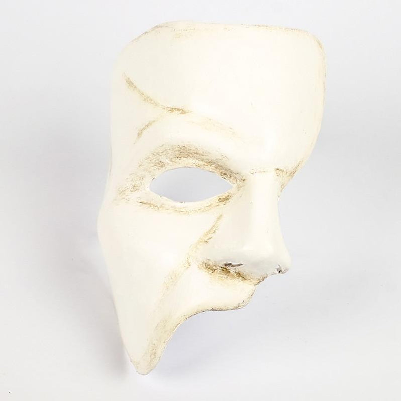 White Masquerade Masks - White Venetian Masks | VIVO Masks